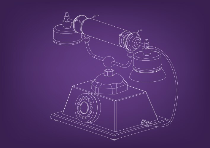 3d model of phone Royalty Free Vector Image - VectorStock