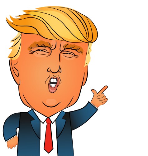 Cartoon trump Vector Images & Graphics for Commercial Use | VectorStock