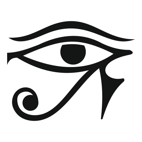 Eye of Horus Swirls - Ancient Symbol – Royalty-Free Vector | VectorStock