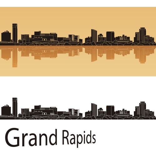 Grand Rapids Skyline Vector Images (41)