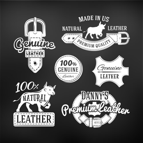 Genuine Leather Logo Vector Images (over 100)