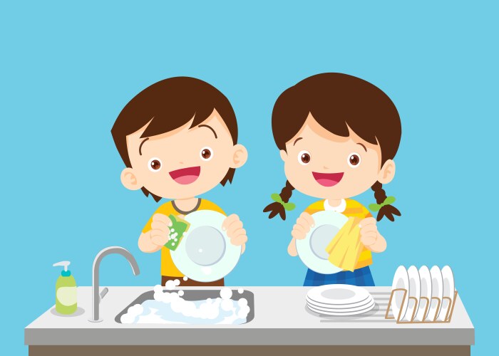 Wash Dishes Cartoon Vector Images (over 2,000)