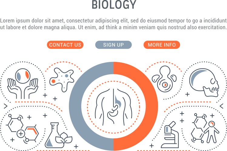 Evolution biology logo simple gray style Vector Image