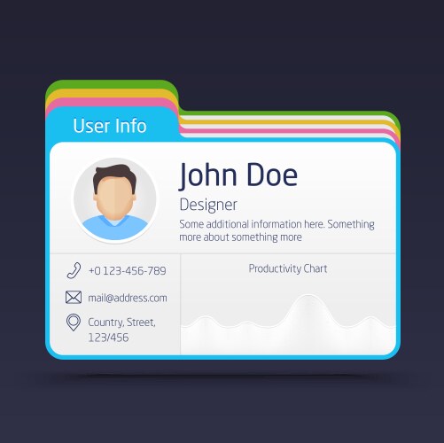 Premium user member card template collection Vector Image