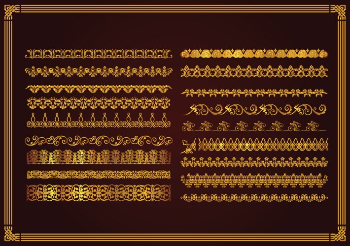 Border decoration Royalty Free Vector Image - VectorStock