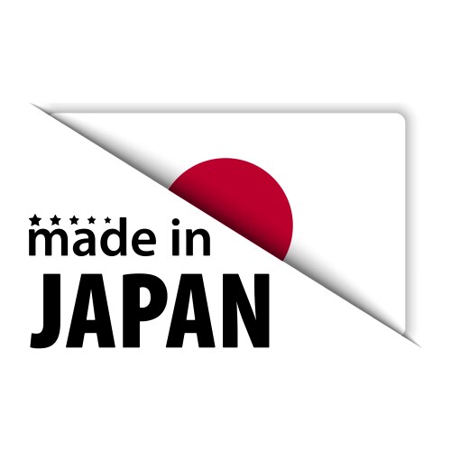 Made in japan graphic and label Royalty Free Vector Image