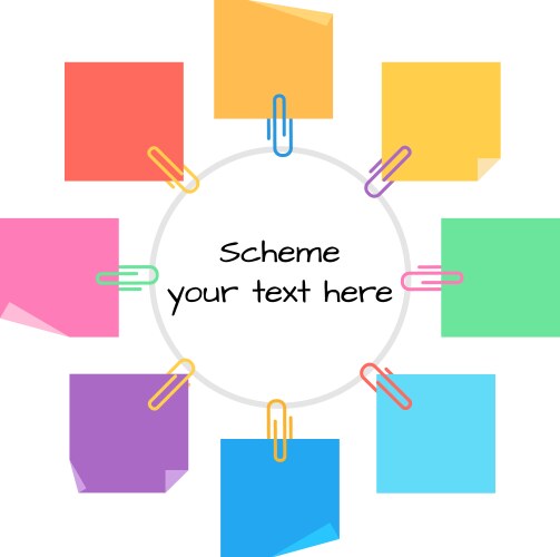 Sticky note paper Royalty Free Vector Image - VectorStock