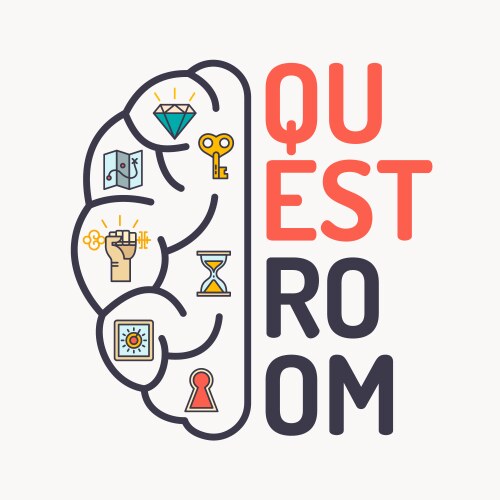 Quest game concept Royalty Free Vector Image - VectorStock