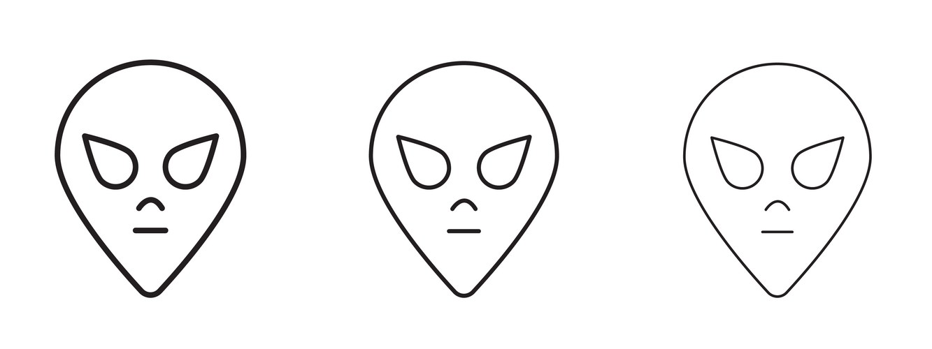 simple alien head