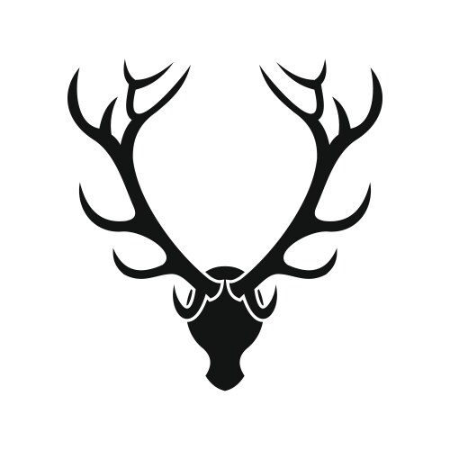 Deer symbol Royalty Free Vector Image - VectorStock