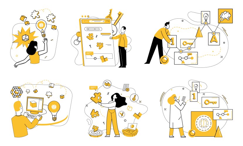 Creative solutions Royalty Free Vector Image - VectorStock