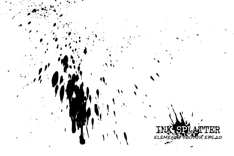 Ink splat Royalty Free Vector Image - VectorStock