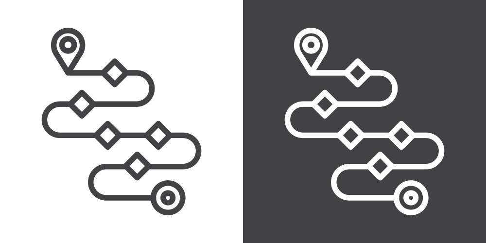 Roadmap icon Royalty Free Vector Image - VectorStock