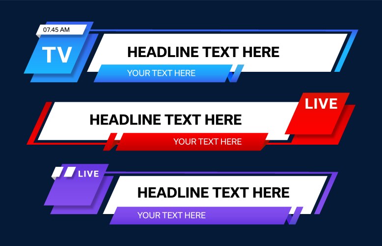 Breaking News Header Template Vector Images (over 670)