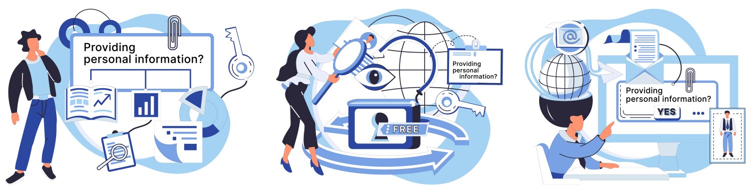 Personal information Royalty Free Vector Image