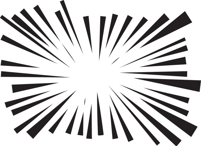 Anime and manga speed action lines frame Vector Image