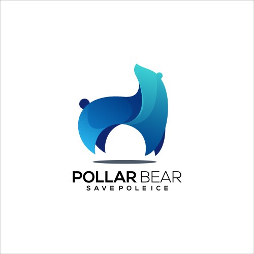 Polar bear blowing snowflakes Royalty Free Vector Image