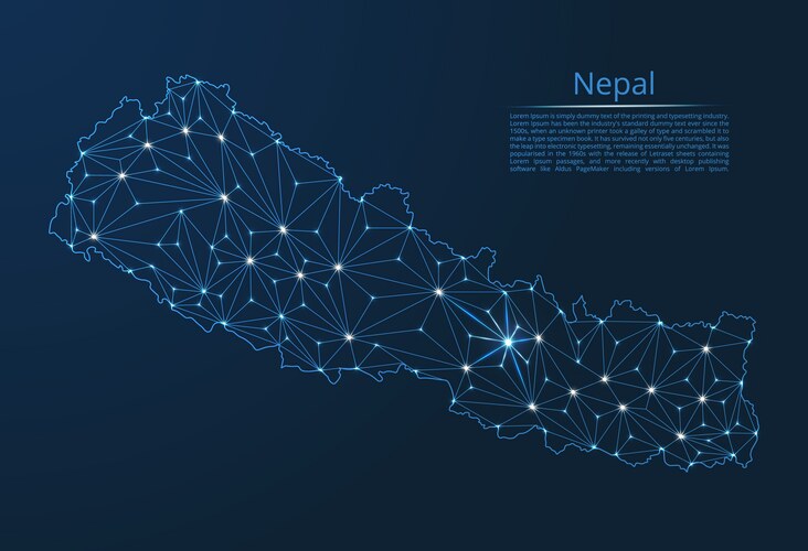 Japan communication network map low poly image – Royalty-Free Vector ...