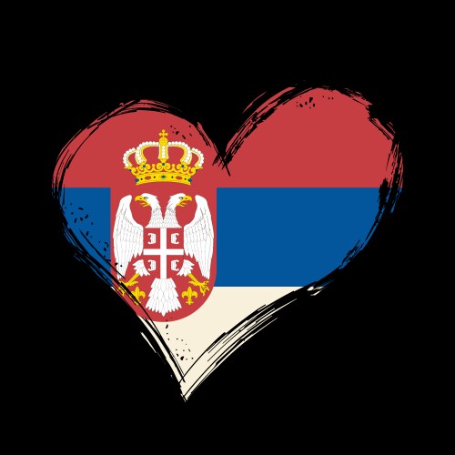 Serbian cross national symbol of serbia Royalty Free Vector