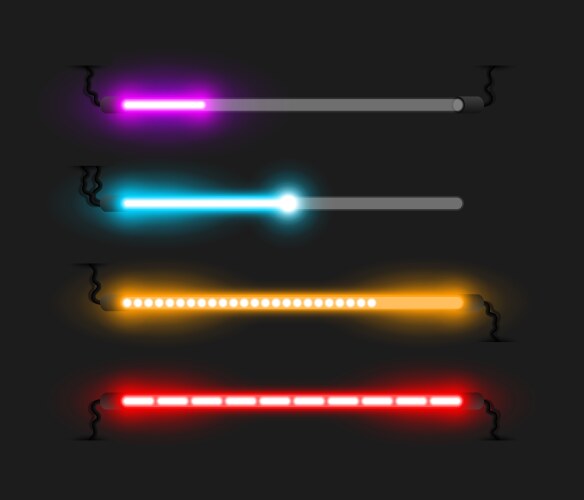 Progress bars set Royalty Free Vector Image - VectorStock