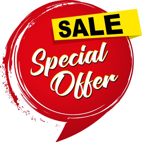 Special offer advertising banner clipart Vector Image