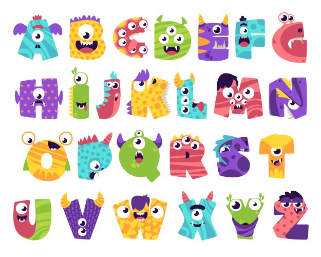 Alphabet Letters with Eye Vector Images (over 11,000)