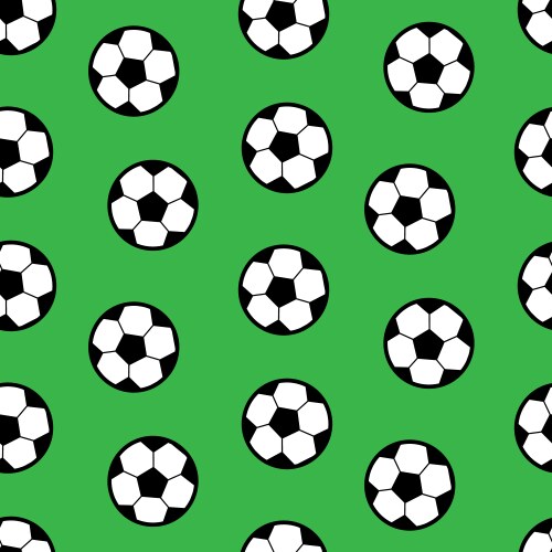 Soccer ball seamless football background pattern Vector Image