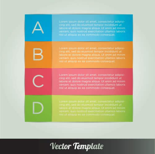 Modern infographic with 4 options circle template Vector Image