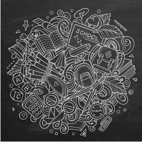 Cartoon School Doodles Vector Images (over 32,000)