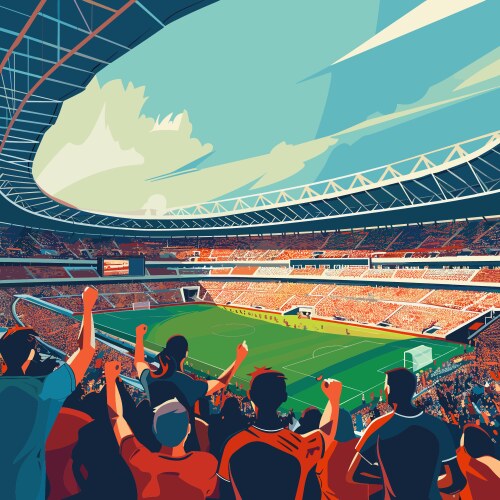 Stadium Crowd Vector Images (over 2,600)