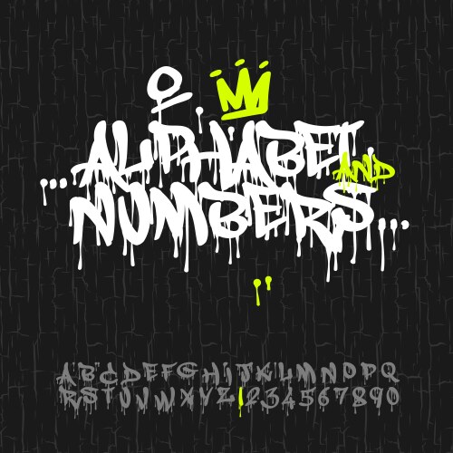 Graffiti Numbers Vector Images (over 4,400)