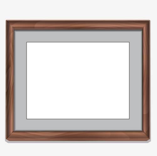 Picture ornate frame isolated on white background Vector Image