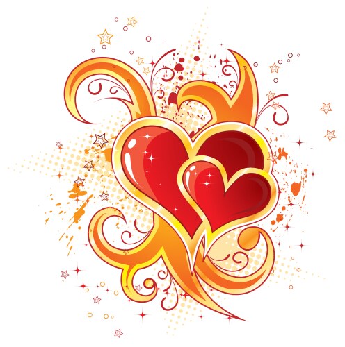 Heart with a manometer on white background Vector Image