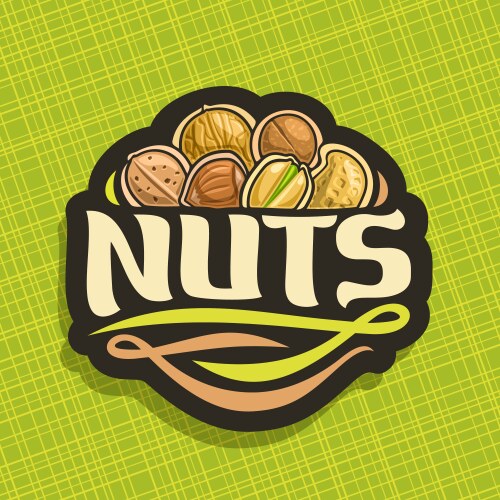 Logo for nuts Royalty Free Vector Image - VectorStock