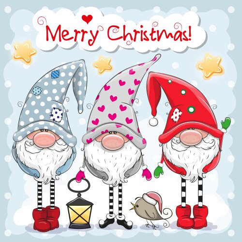 Gnome christmas blue winter Vector Images & Graphics for Commercial Use ...