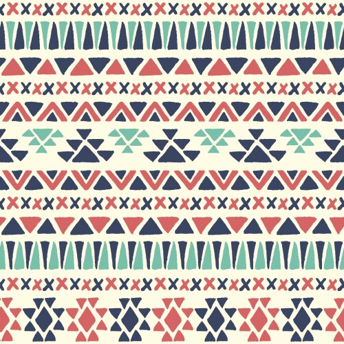 Aztec colorful geometric seamless pattern Vector Image