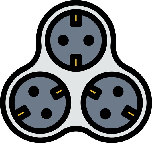 Europe electrical socket icon Royalty Free Vector Image