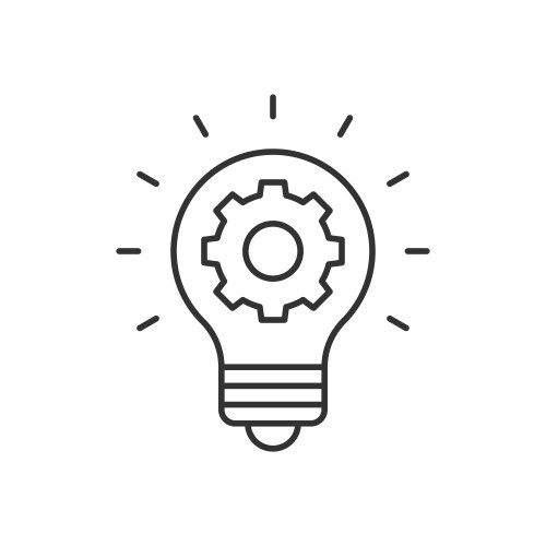 Lamp light bulb icon Royalty Free Vector Image