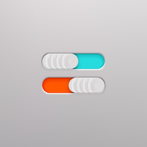 On Off Slider Mobile Ui Toggle Vector Images (over 910)