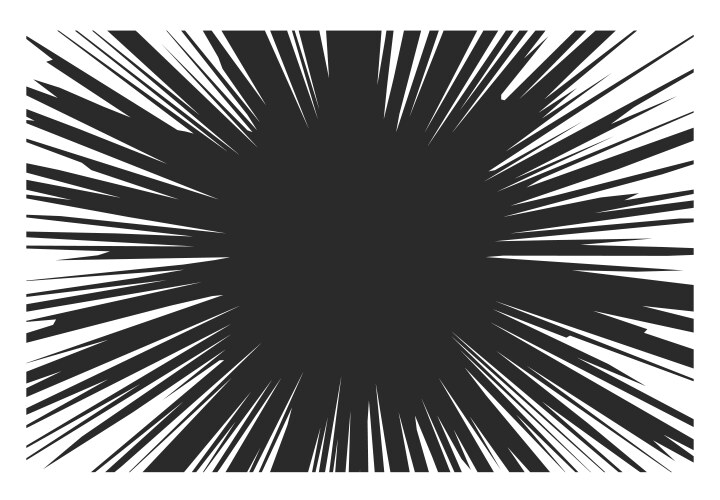 Set of comic speed lines abstract flash explosion Vector Image