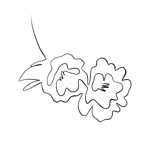 Continuous drawing of lines line art Royalty Free Vector