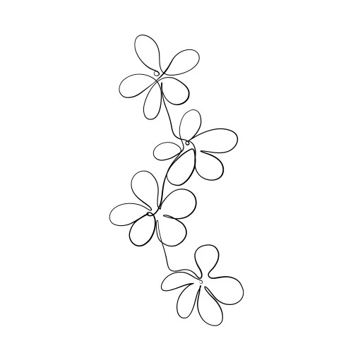 Continuous drawing of lines line art Royalty Free Vector