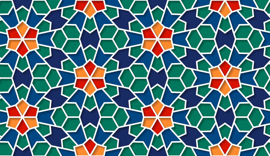 Islamic background with traditional style arabic Vector Image