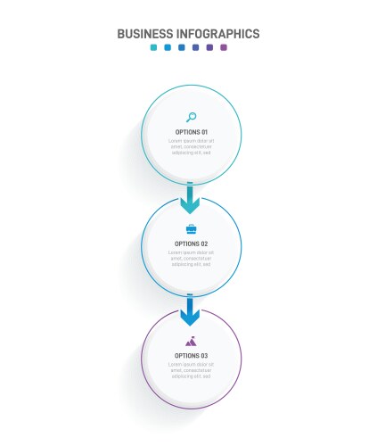 Vertical progress bar featuring 4 arrow-shaped Vector Image