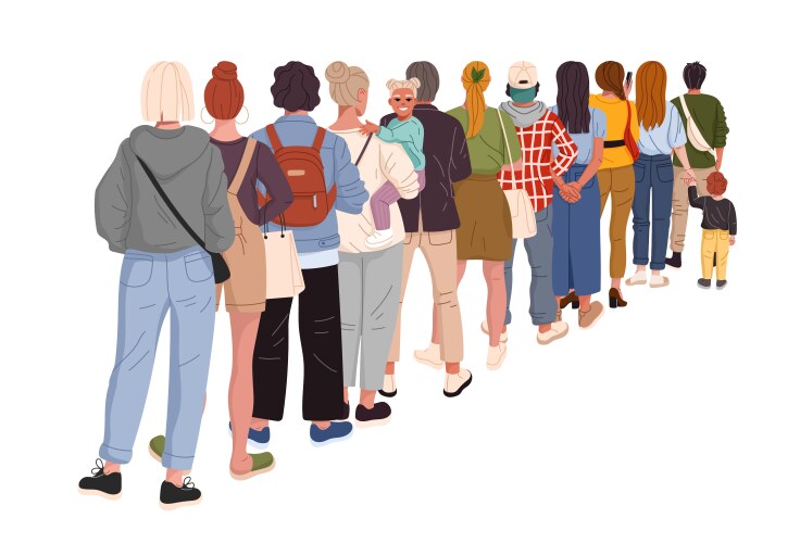Queue Long Line Vector Images (over 310)
