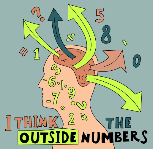 Dyscalculia concept math disability banner Vector Image