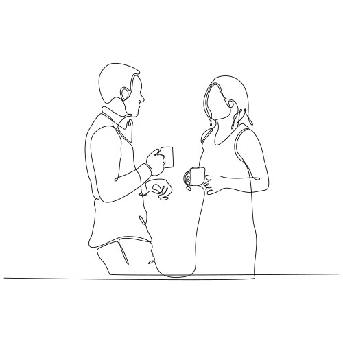 Two People Talking Drawing Vector Images (over 550)