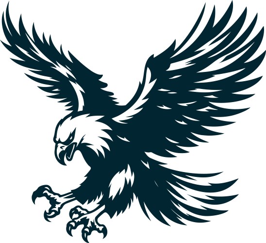 Attacking eagle Vector Images & Graphics for Commercial Use | VectorStock