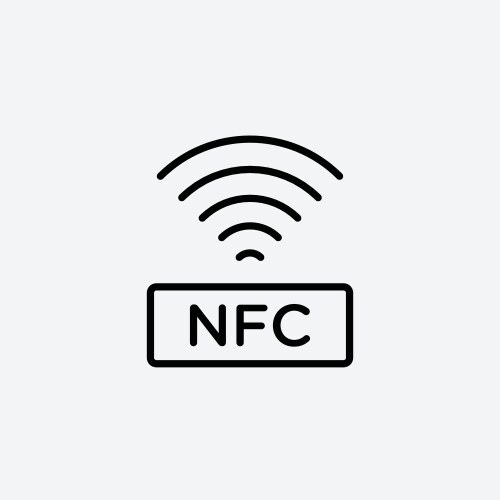 Nfc icon set Royalty Free Vector Image - VectorStock