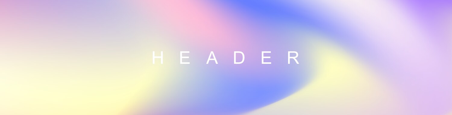 Abstract pastel gradient header background Vector Image
